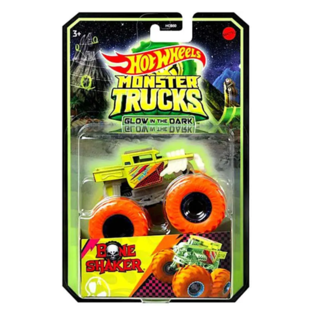 Hot Wheels Monster Trucks Glow in the Dark - Boke Shaker – Pom Pom Store.pe
