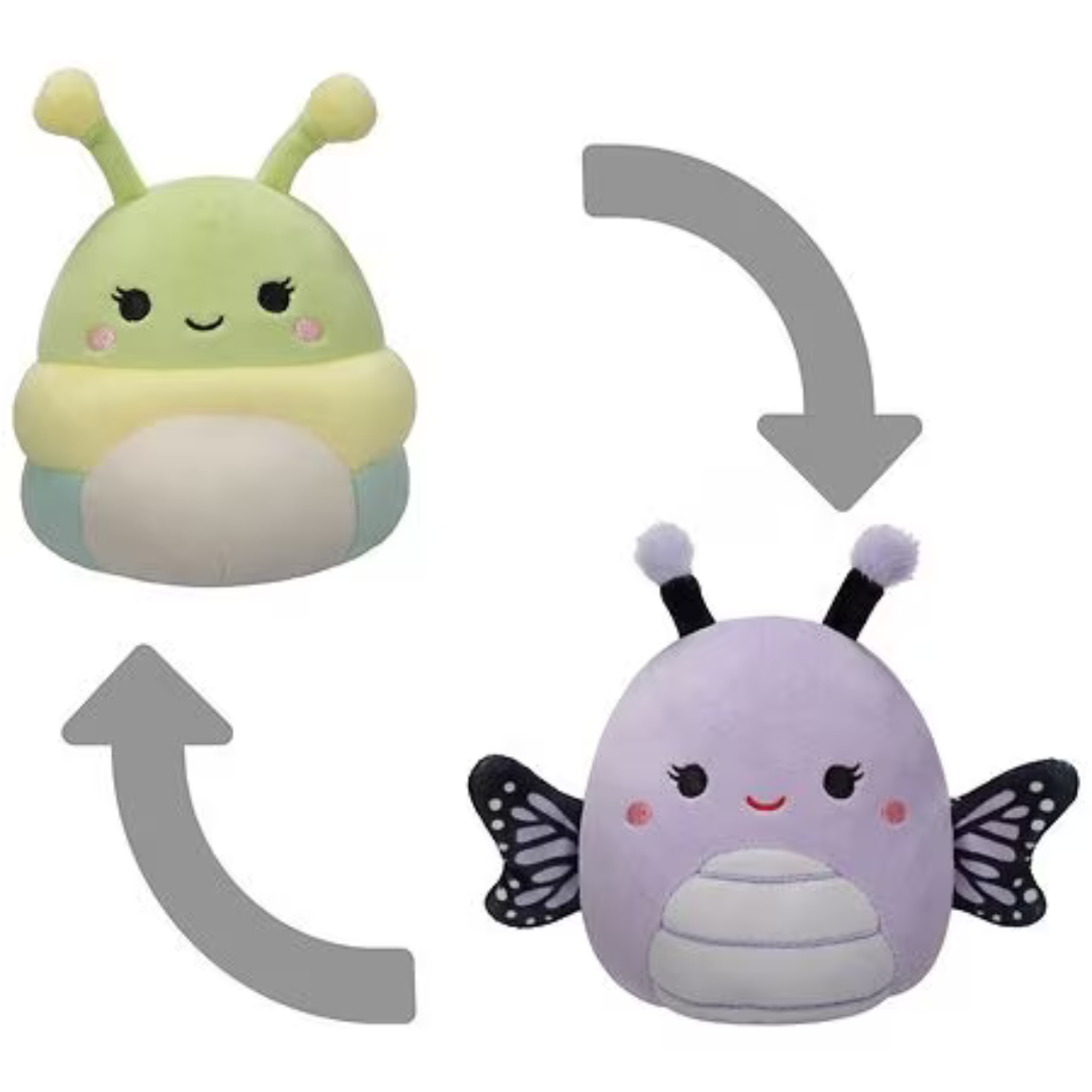 Squishmallows 8" - Flip-a-Mallows Bibiana The Monarch Butterfly & Ruta ...