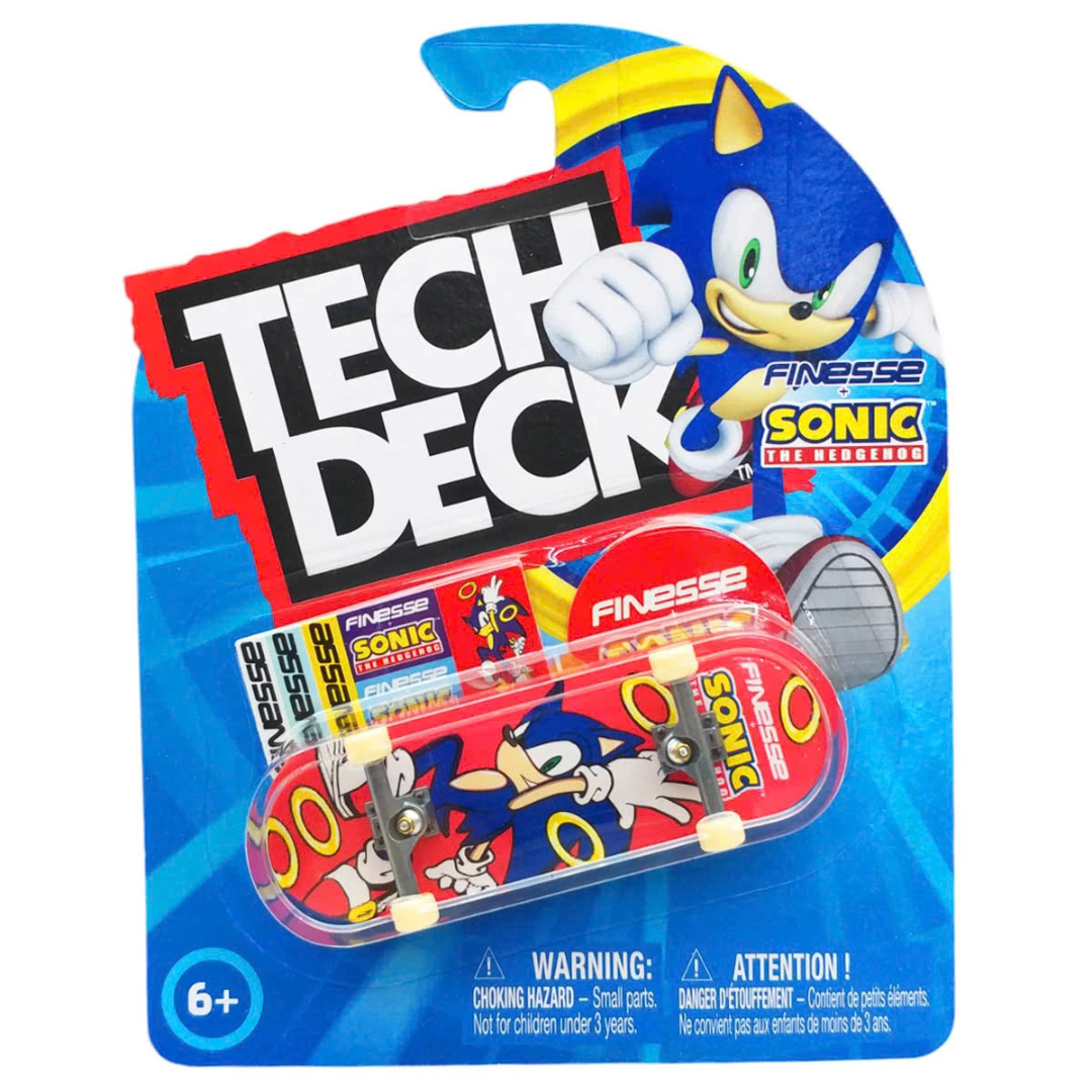 Tech Deck Finesse Skateboards X Sonic The Hedgehog Sonic – Pom Pom Store.pe