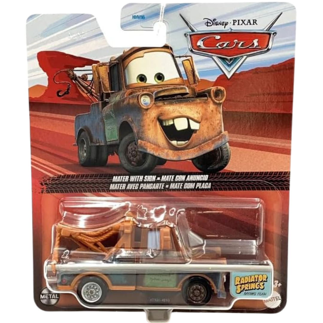 Disney Cars Diecast - Mater with sign – Pom Pom Store.pe